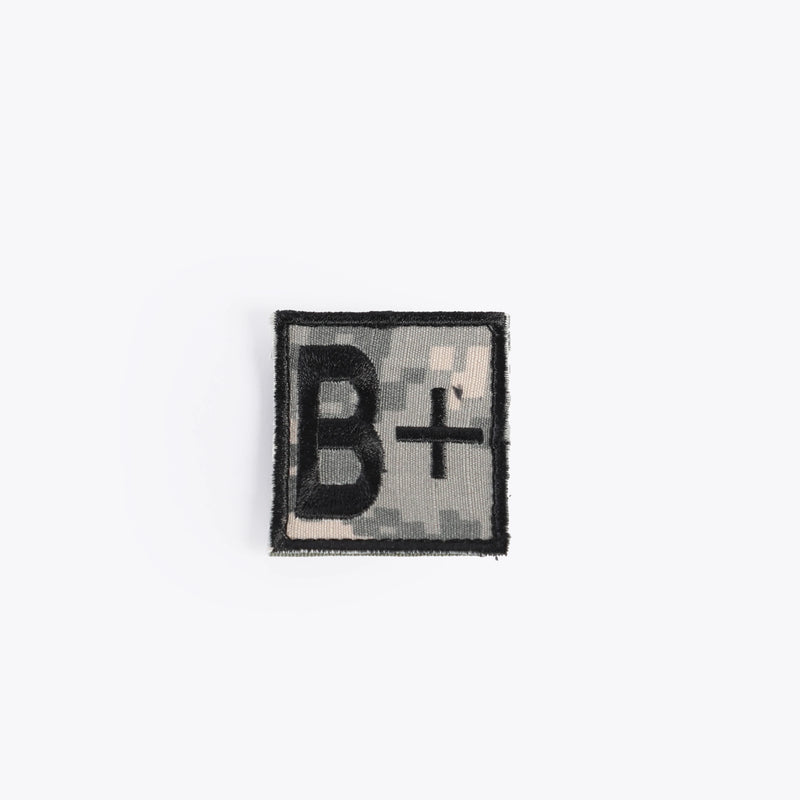 BLOOD TYPE BADGE - B+ (ACU) – Columbus Military Shop